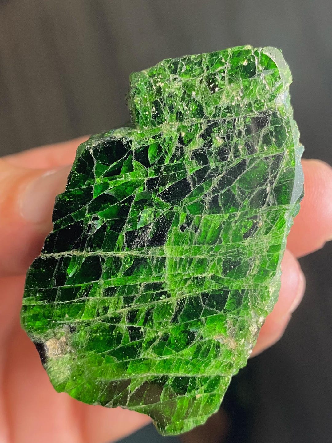 Emerald Green XL Chrome Diopside Crystal Specimen - Etsy