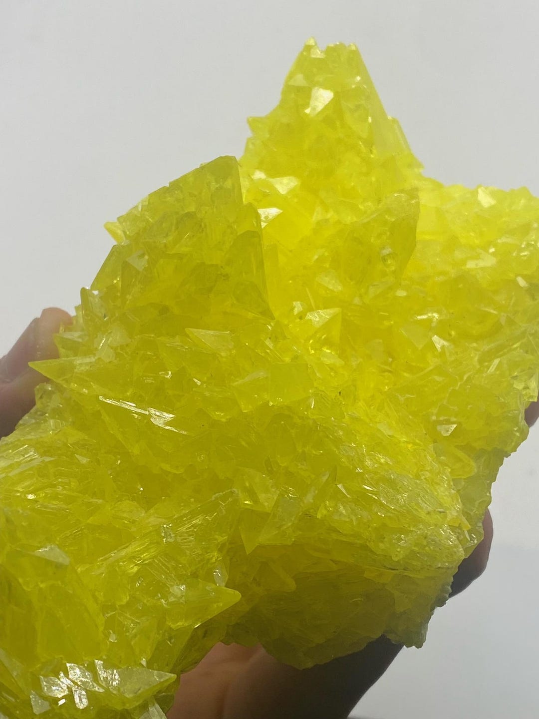 HQ Large Skeletal Sulfur Crystal Cluster Vibrant Yellow See Video - Etsy