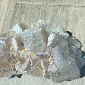 QR Code Fluorite Cube Cluster Guizhou Province, China UV REACTIVE - Etsy