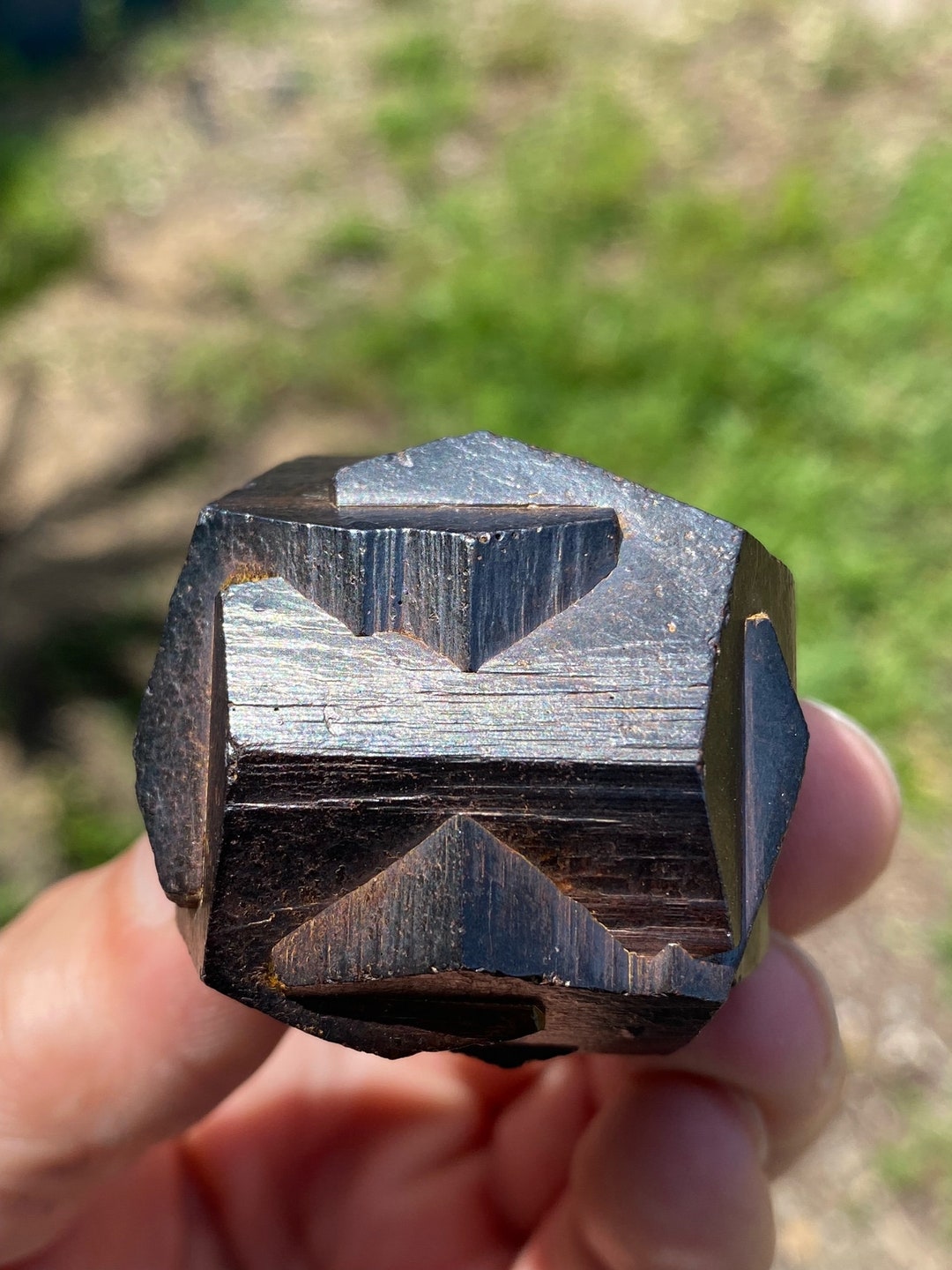 Pyrite Iron Cross Twin Pseudomorph With Goethite - Etsy