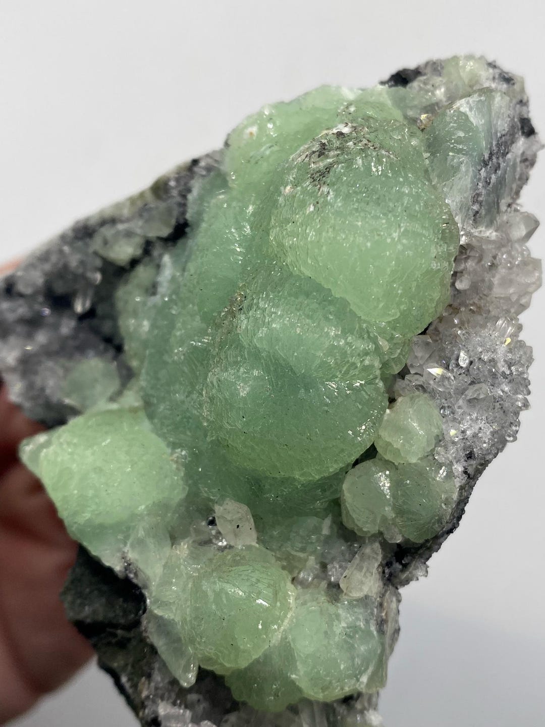 Gorgeous Botryoidal Prehnite and Quartz! See Video! - Etsy