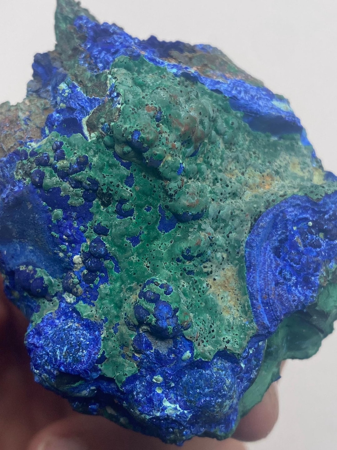 Amazing Azurite and Malachite Combo Specimen **see Video** - Etsy