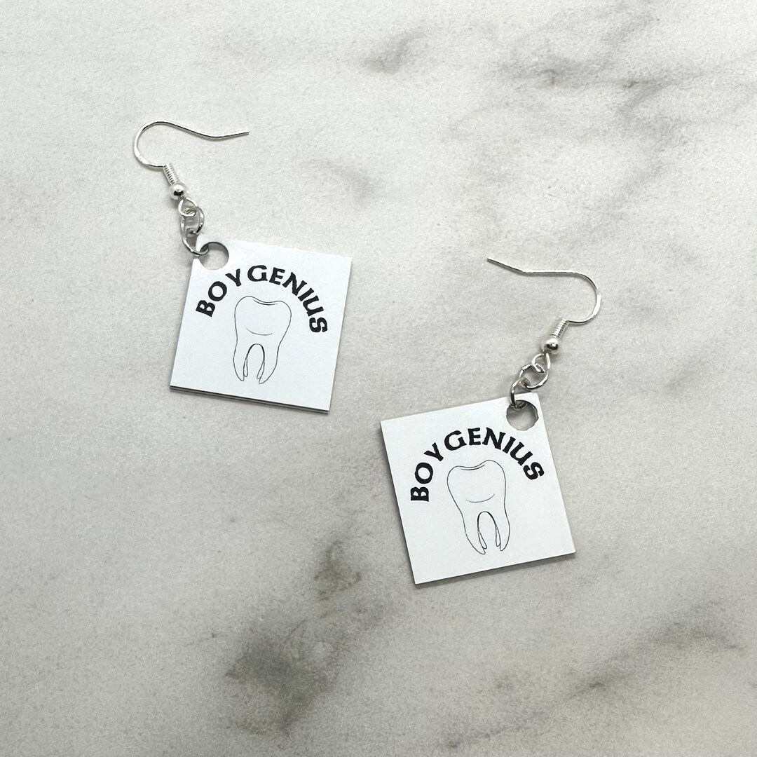 Boygenius Inspired Tooth Earrings - Etsy