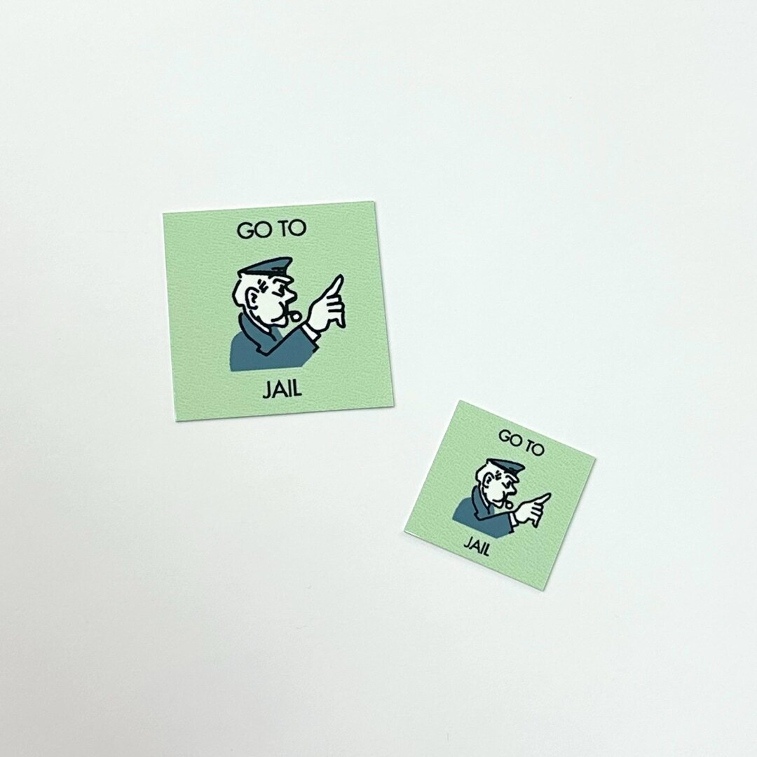 Miniature Aluminum Monopoly Go to Jail Game Pieces - Etsy