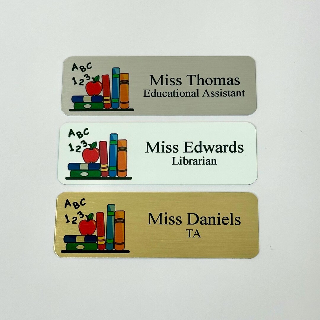 Teacher Assistant Educational Name Tags | Name Badges for Work ...
