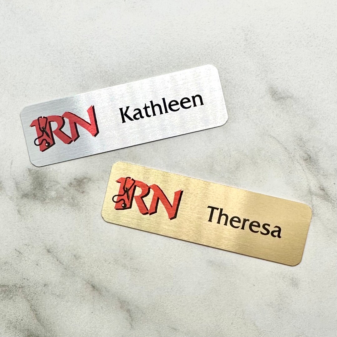 RN Nurse Name Tag | Custom Name Tags | Name Badges for Work ...