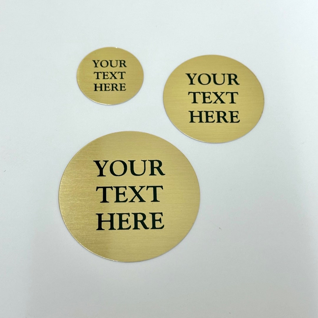 Circular Sublimated GOLD Disks | Round Aluminum Plates | Trophy Plates ...