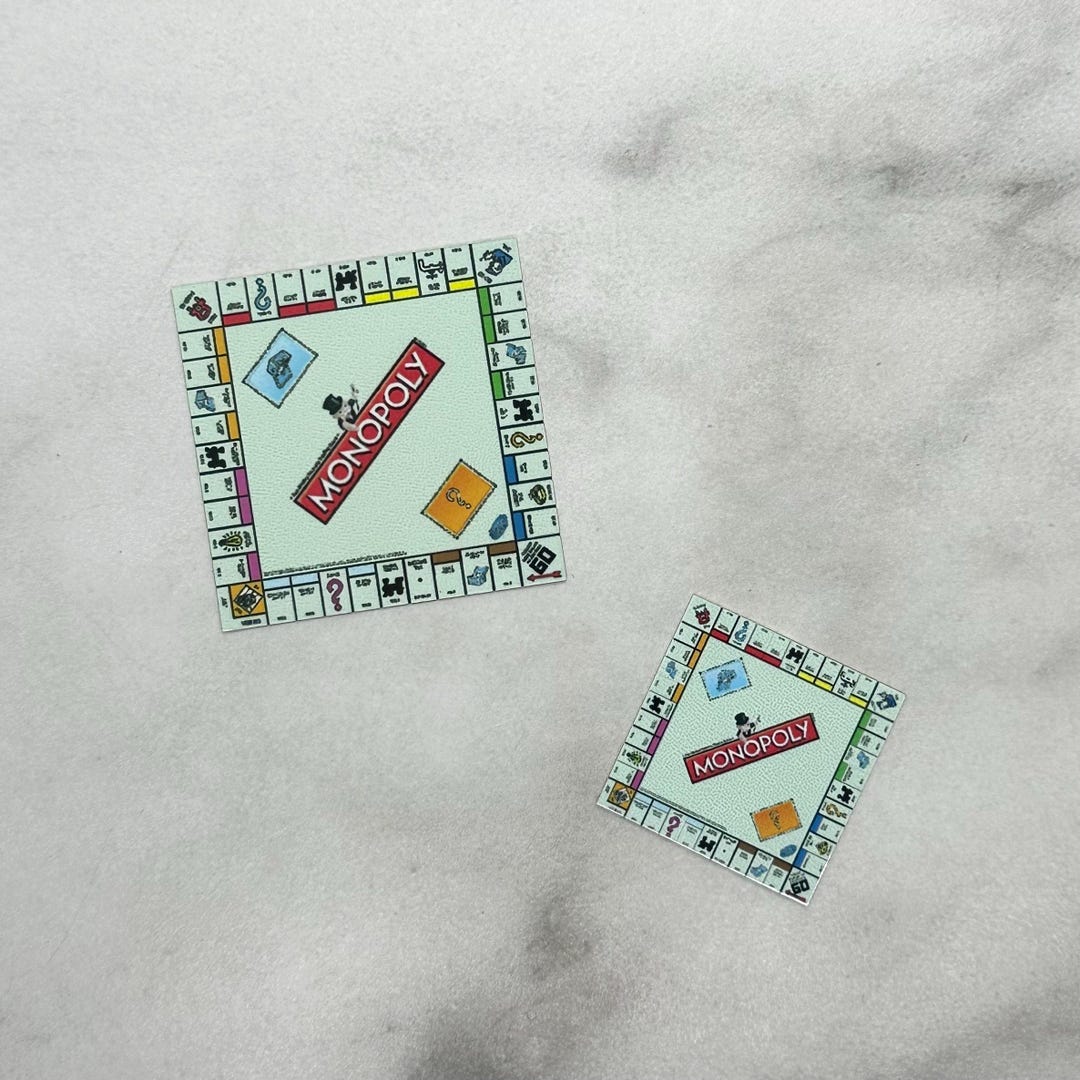 Miniature Aluminum Monopoly Boards - Etsy