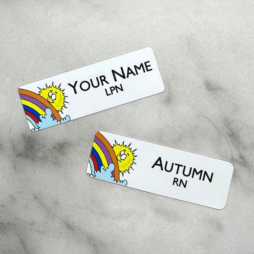 Nurse Name Tag Custom Name Tags Name Badges for Work Personalized Name ...