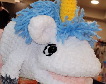 1 Crocheted Unicorse Lawyer bluey Puppet for Toddlers / Kids, Gift, Toy ...