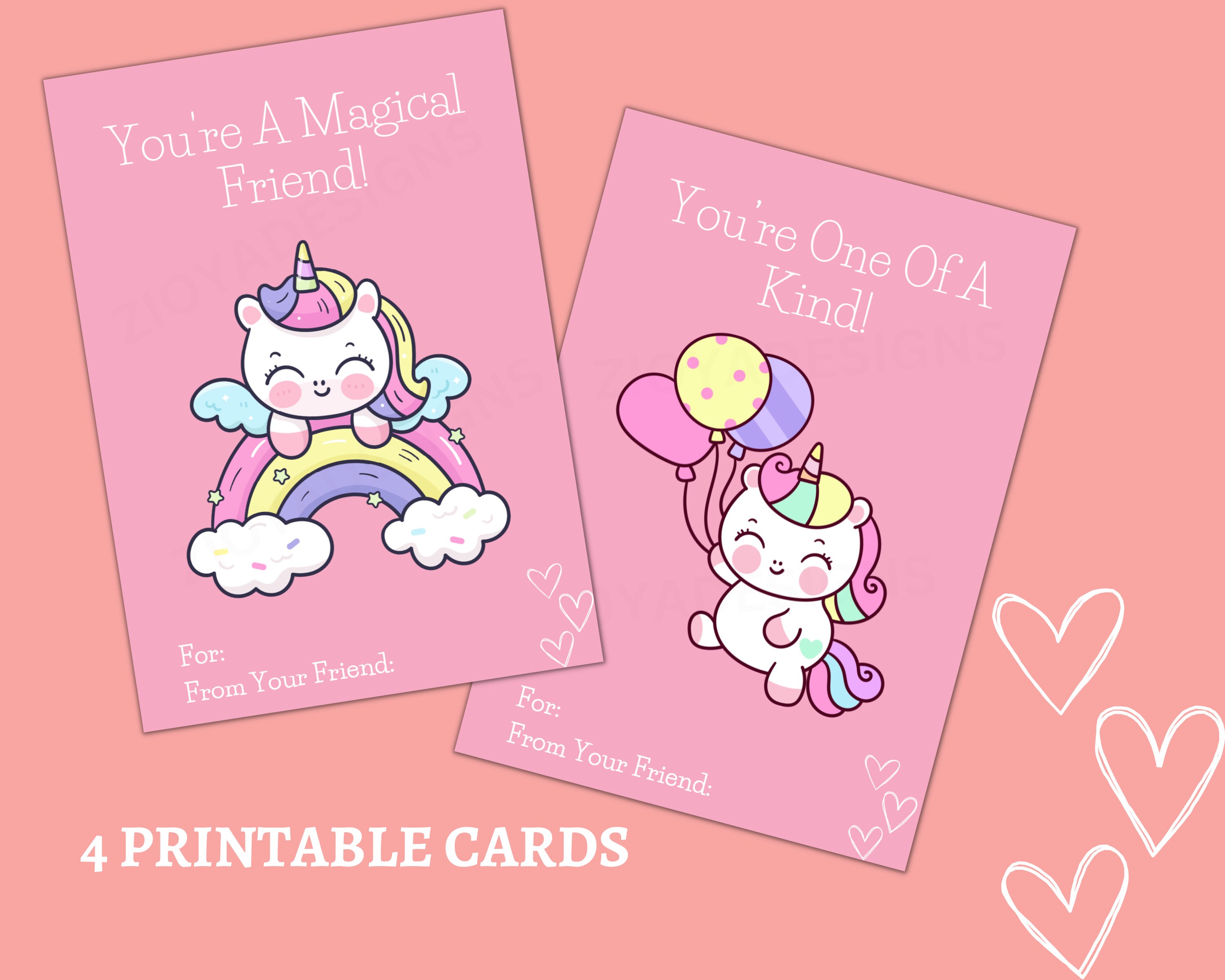 Printable Kids Valentine's Cards, Classroom Valentine's, Friend Card ...