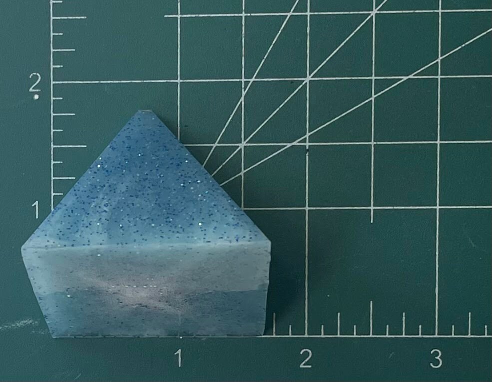 Solid Blue Pyramid - Etsy