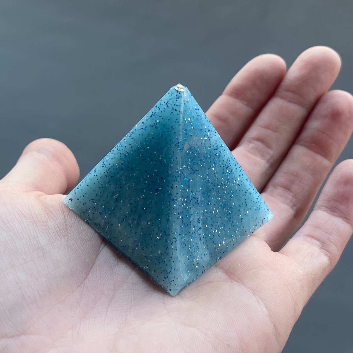 Solid Blue Pyramid - Etsy