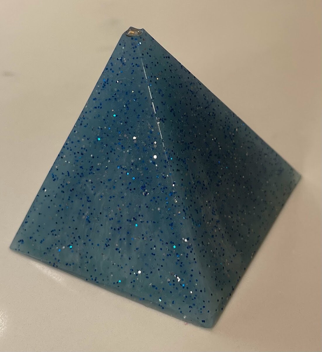 Solid Blue Pyramid - Etsy