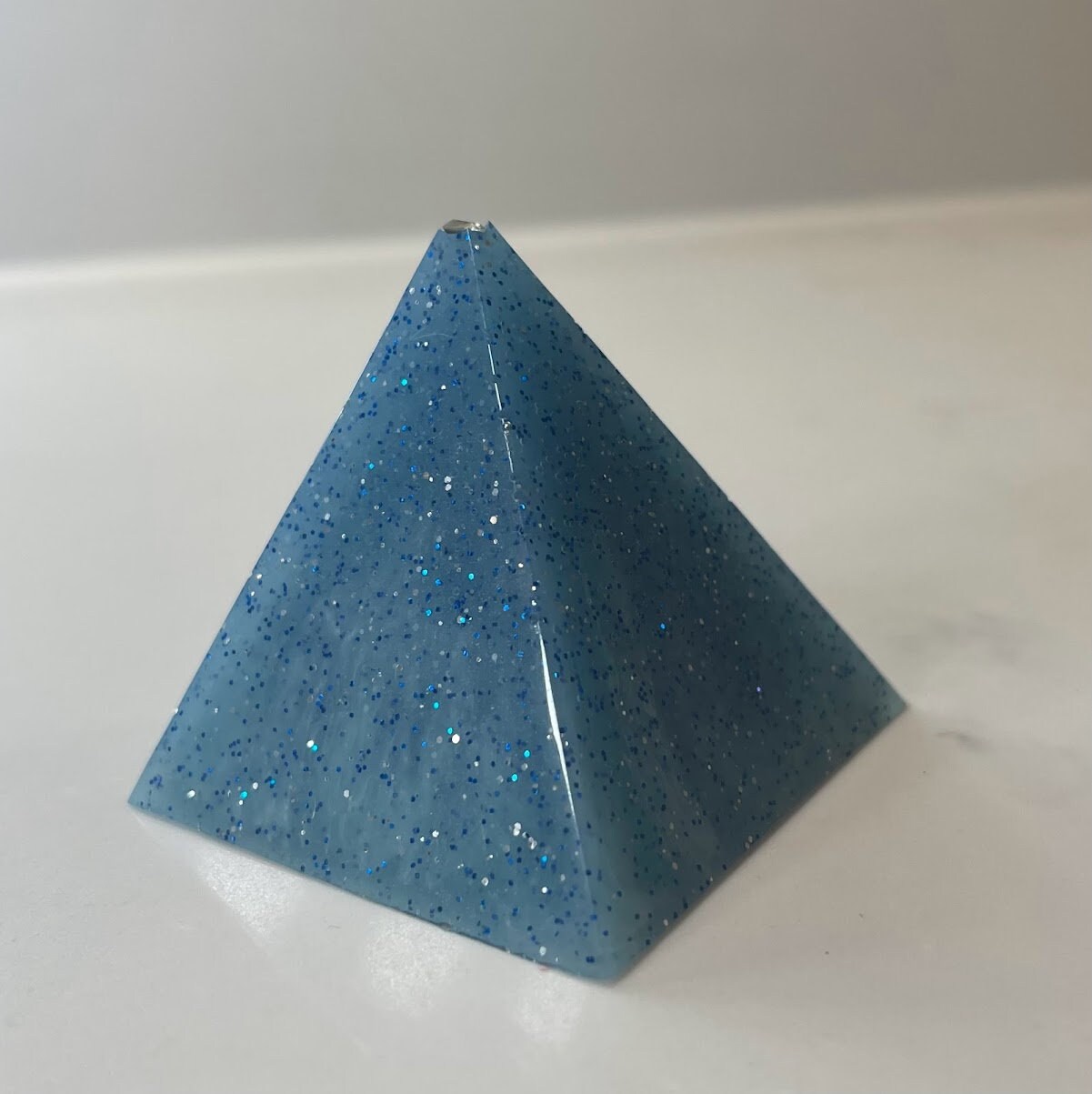Solid Blue Pyramid - Etsy