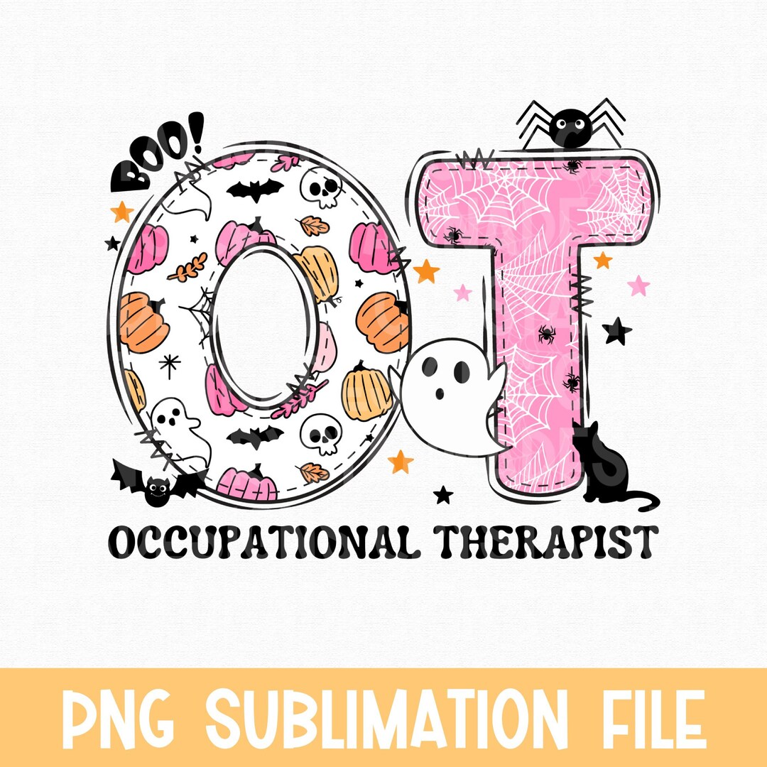 OT Halloween PNG Sublimation File Spooky Occupational Therapy - Etsy