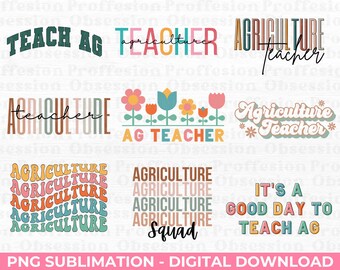 Agriculture Teacher PNG Sublimation Printable - Etsy