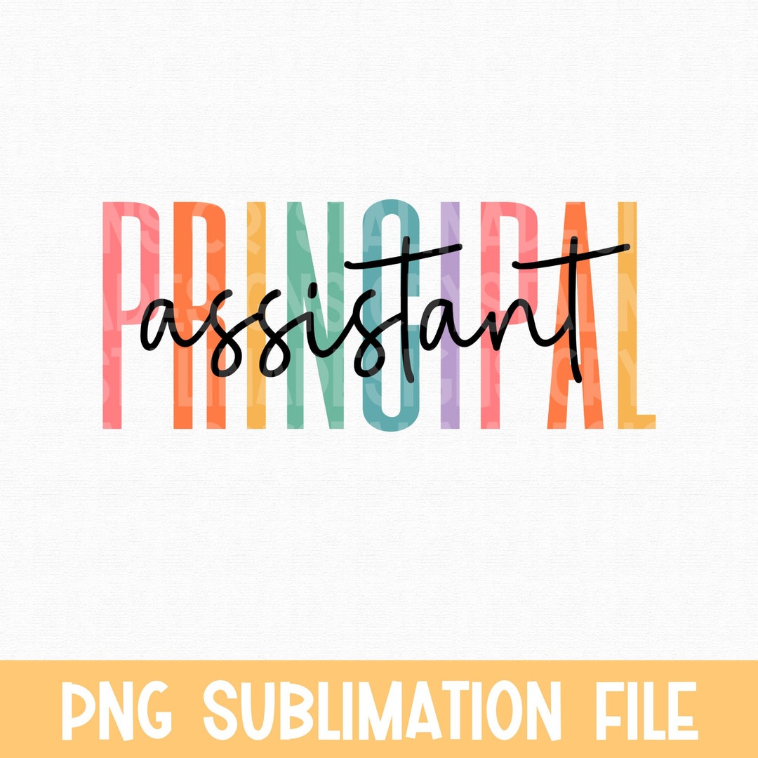 Assistant Principal PNG Sublimation Design File Gift - Etsy