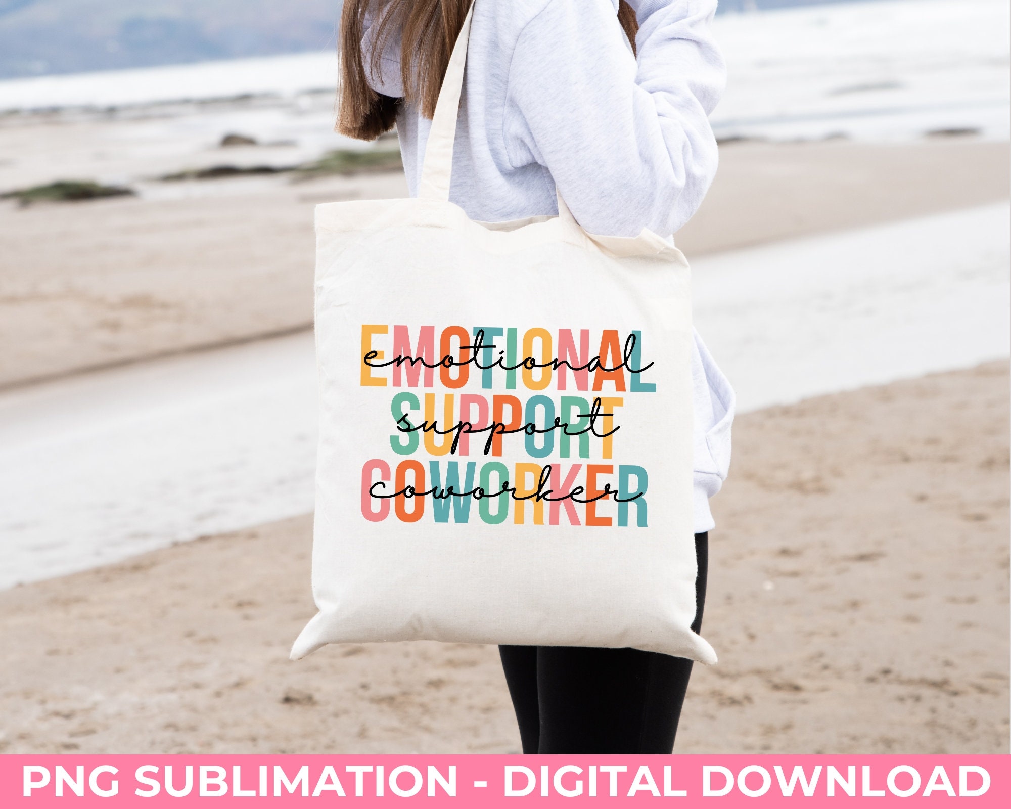 Emotional Support Coworker PNG Sublimation Funny Gift Idea - Etsy