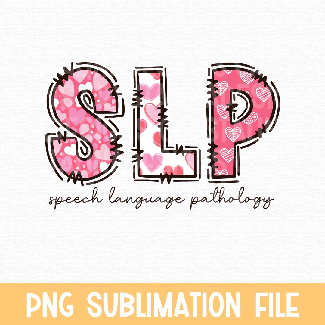 SLP Valentines Day PNG Sublimation File, Christmas Speech Language ...