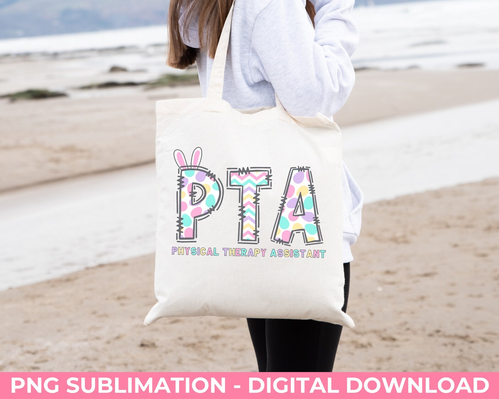 PTA Easter PNG Sublimation, Physical Therapy Assistant Easter Shirt Png ...