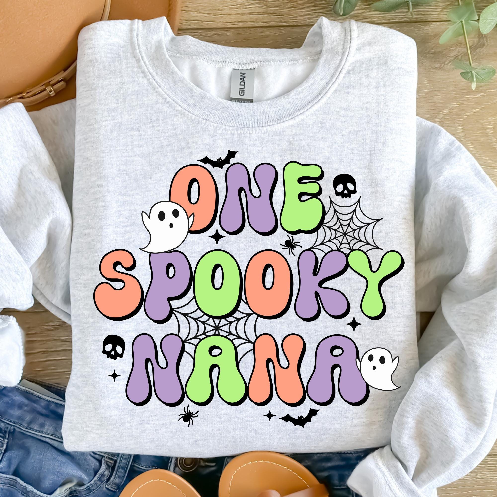Halloween Nana Png, Ghost Spooky Nana Shirt Png,fall Nana Png,trendy ...