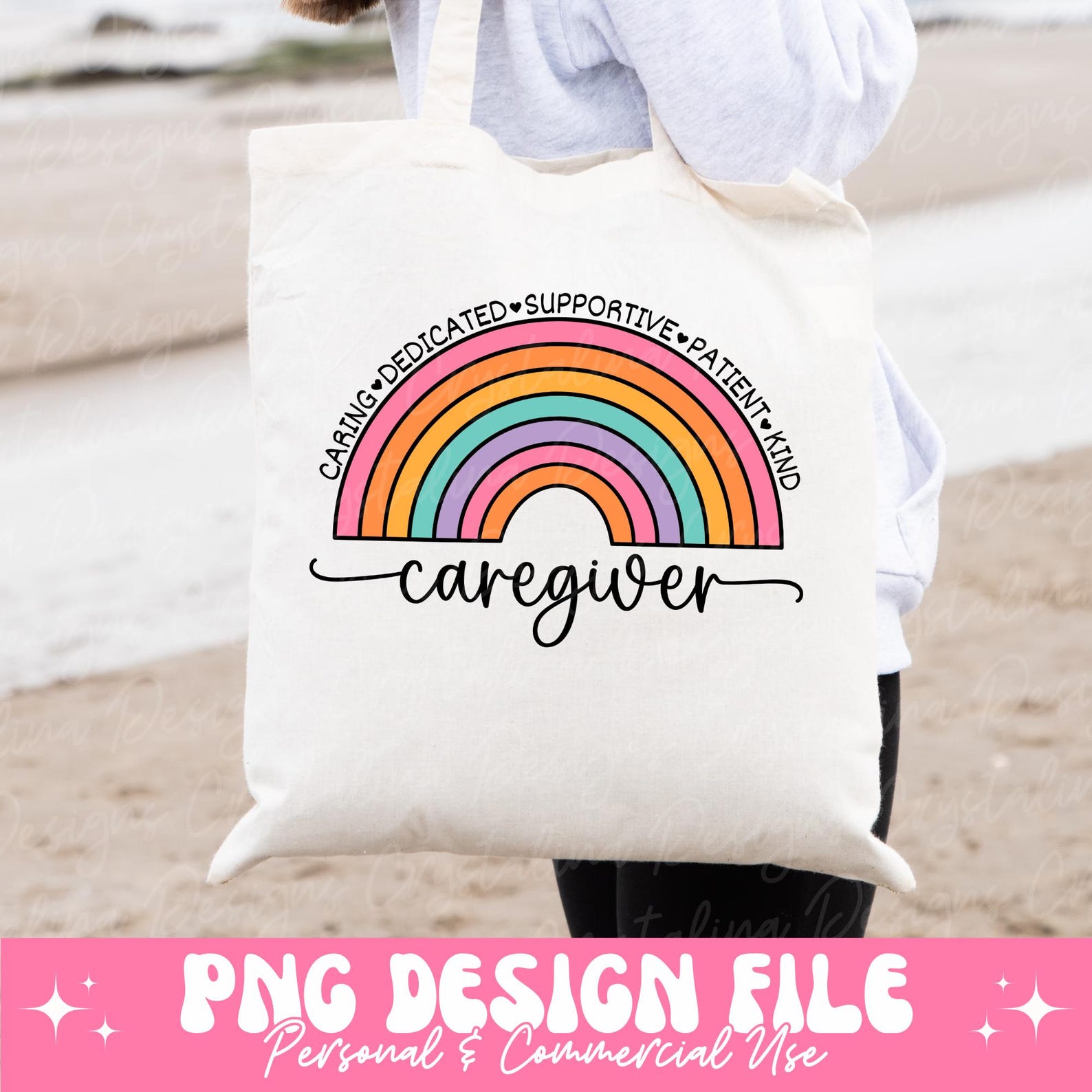 Caregiver PNG Sublimation Design File, Caregiver PNG Tshirt Design Gift ...