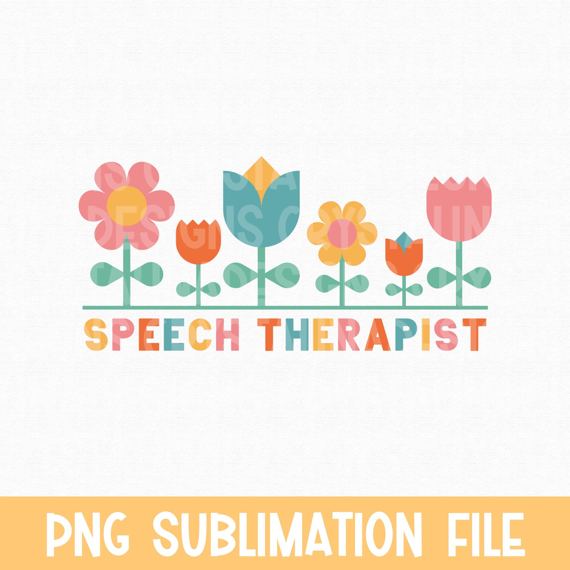 Speech Therapist Floral PNG Sublimation, Speech Therapy Shirt Tumbler ...