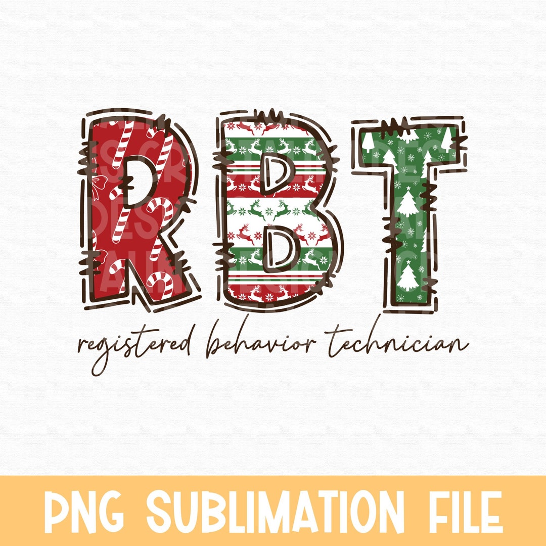 RBT Christmas PNG Sublimation Gift, Registered Behavior Technician ...