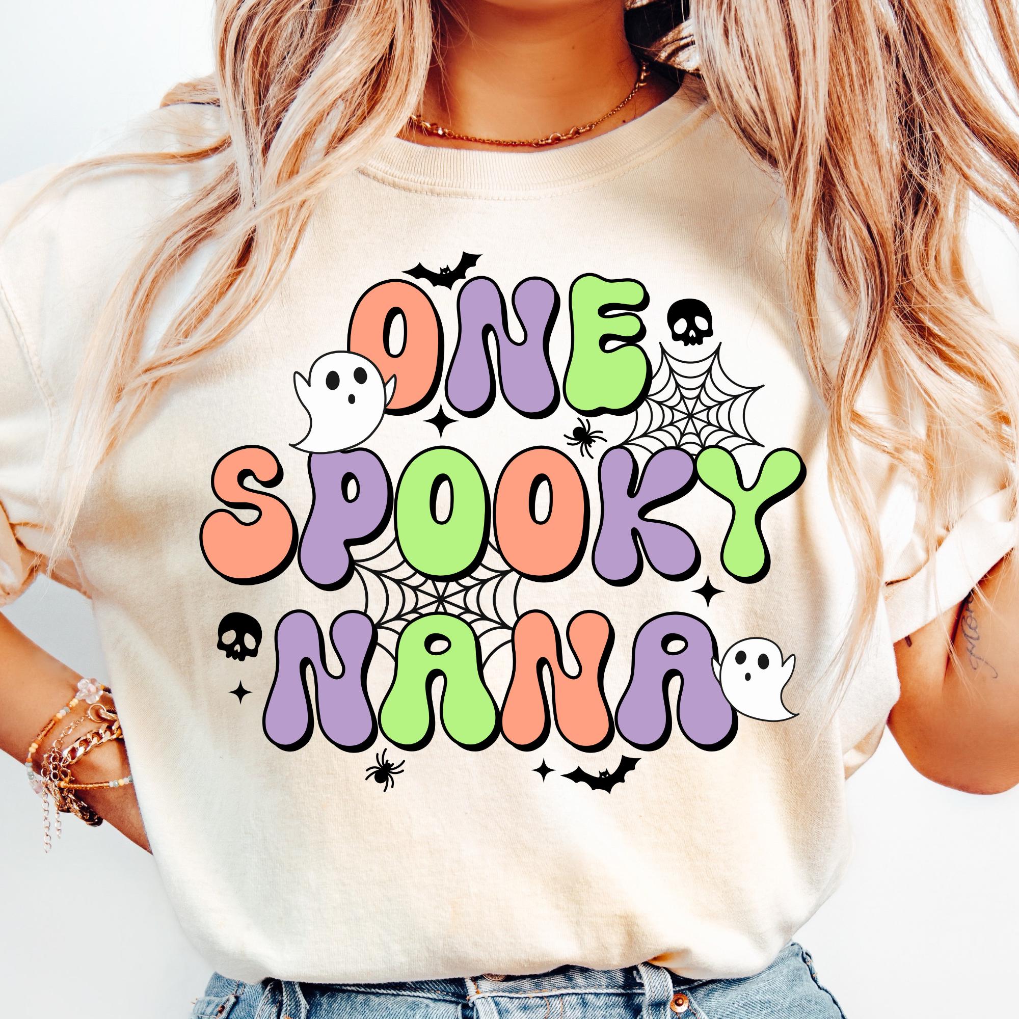 Halloween Nana Png, Ghost Spooky Nana Shirt Png,fall Nana Png,trendy ...