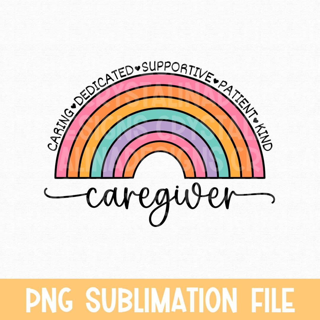 Caregiver PNG Sublimation Design File Caregiver PNG Tshirt - Etsy
