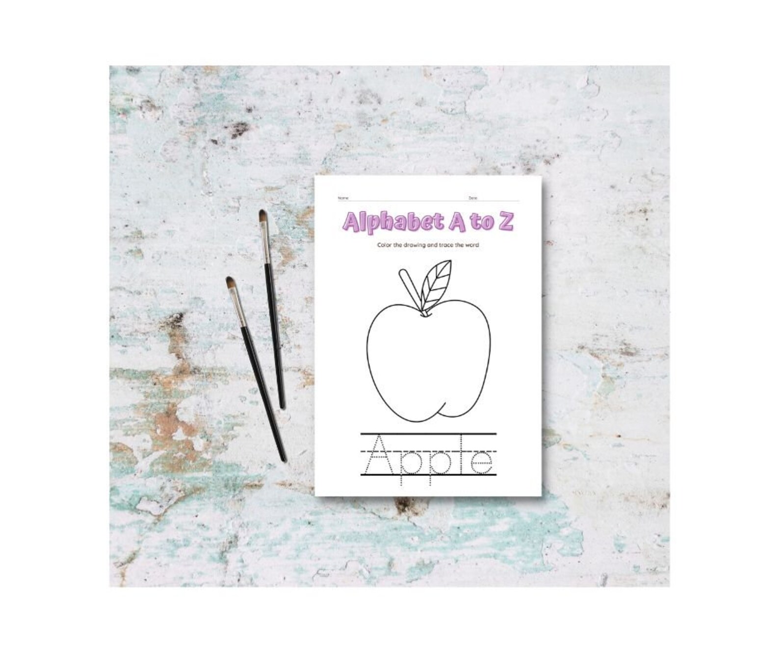 Autumn Themed 26 Printable Alphabet Tracing Pages Children - Etsy