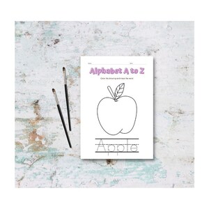 Autumn Themed 26 Printable Alphabet Tracing Pages| Children Learning ...