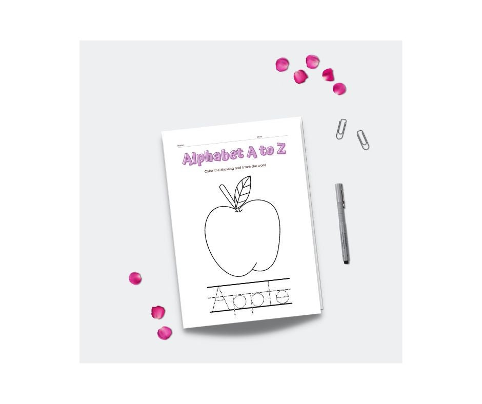 Autumn Themed 26 Printable Alphabet Tracing Pages| Children Learning ...