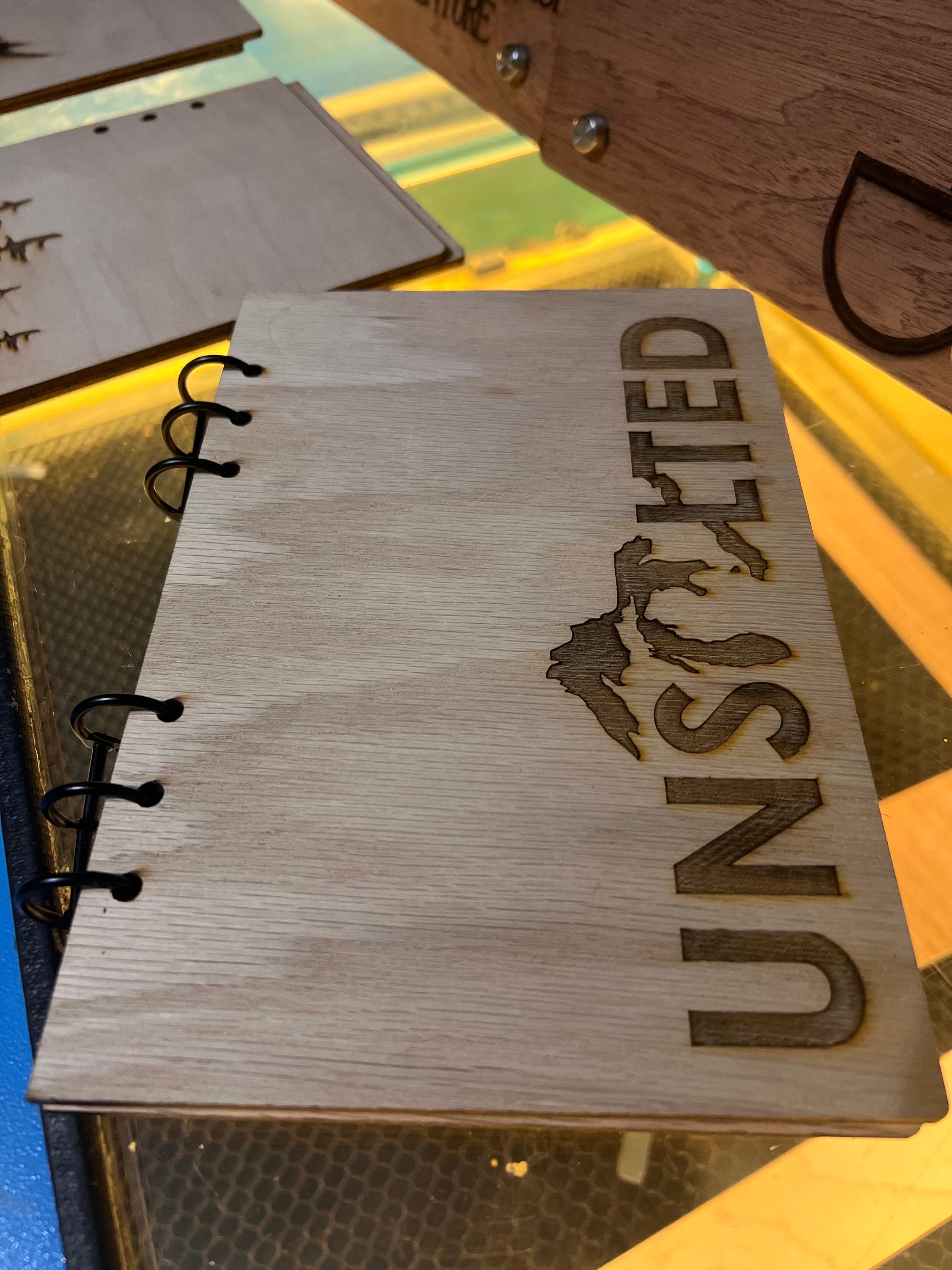 Unsalted Great Lakes Wood Cover Journal, Sketchbook, Notebook, A5 Size ...