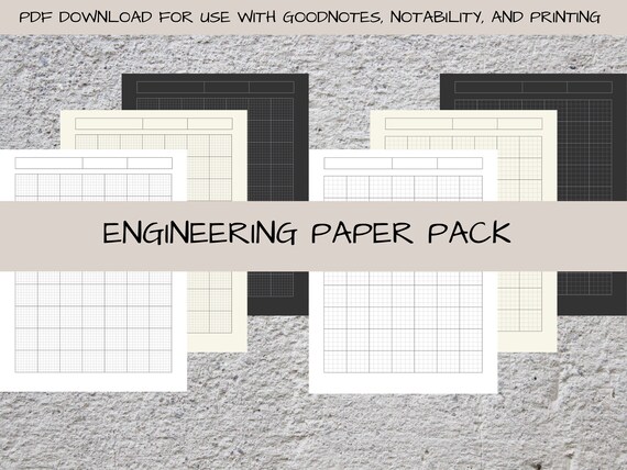 Digital Engineering Paper Download for Lecture Notes - Etsy