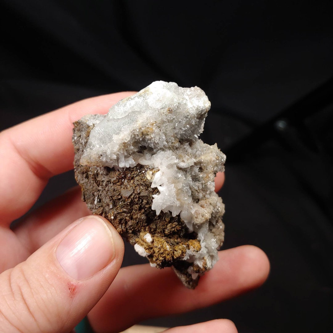 Super Gemmy Calcite Crystals on Quartz - Etsy