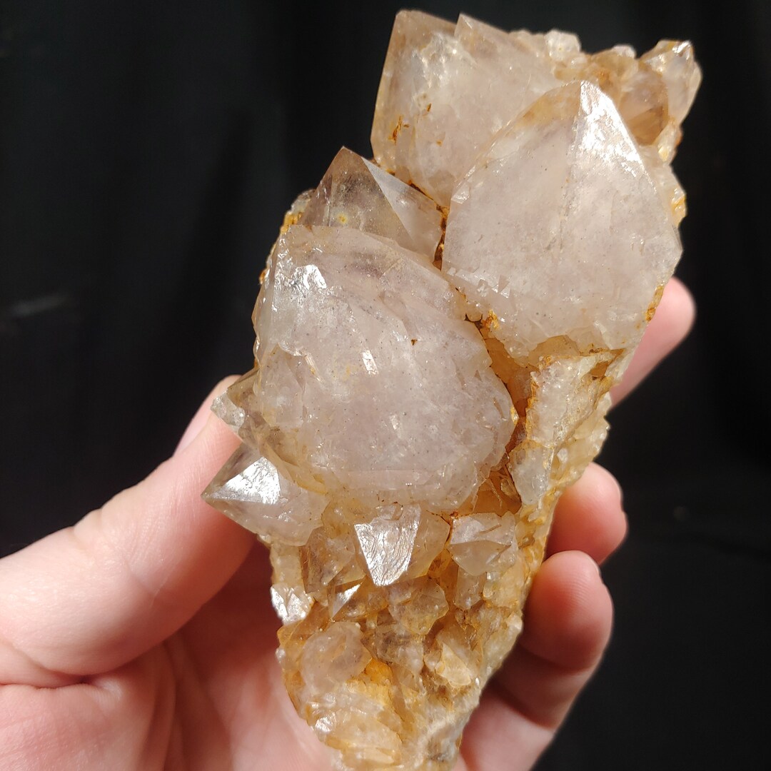 Spirit Cactus Quartz With Large Crystal Points, With Hematite - Etsy