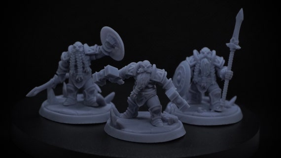 Frost Dwarves Army Dwarven Warrior Dnd Miniature Tabletop - Etsy