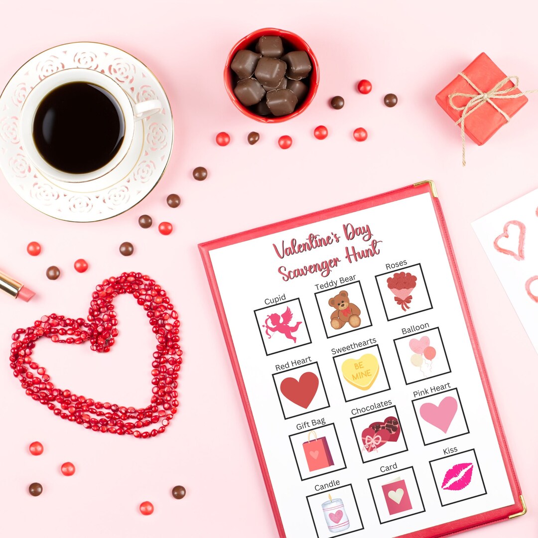 Valentine's Day Scavenger Hunt / Kids Activities / Instant Download ...