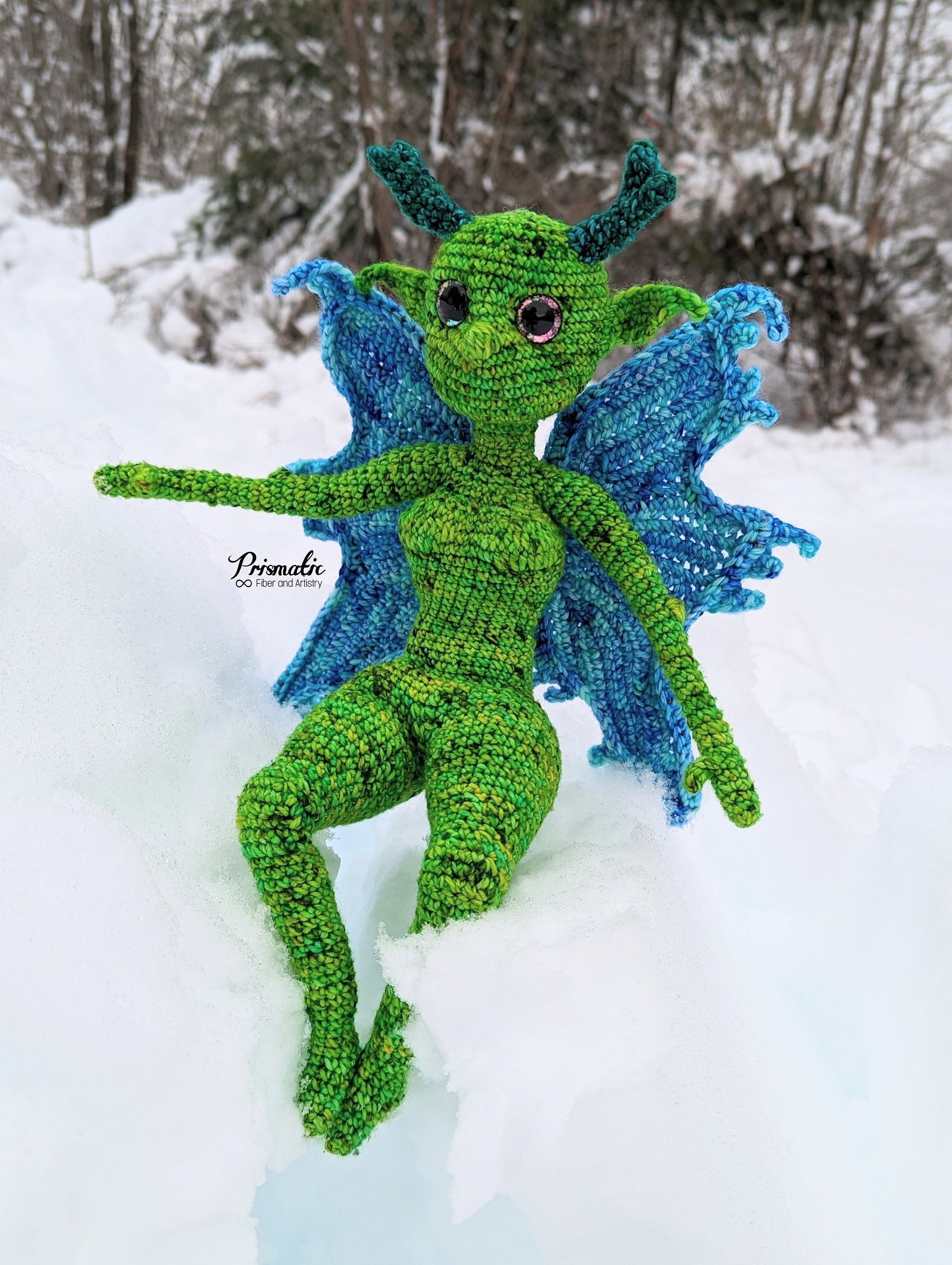 Curvy Faerie Crochet Amigurumi Digital Pattern, Crochet Fairy, Fantasy ...
