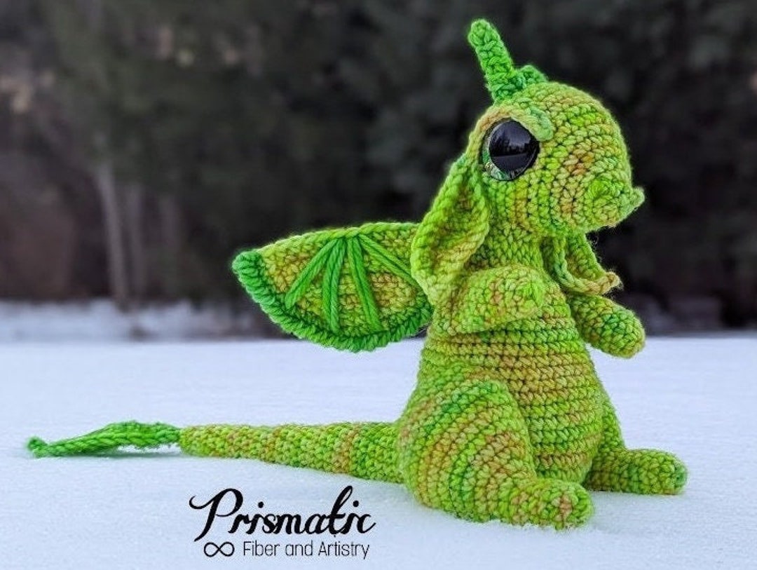 Citrus Dragon Crochet Amigurumi Digital Pattern, Dragon Crochet ...