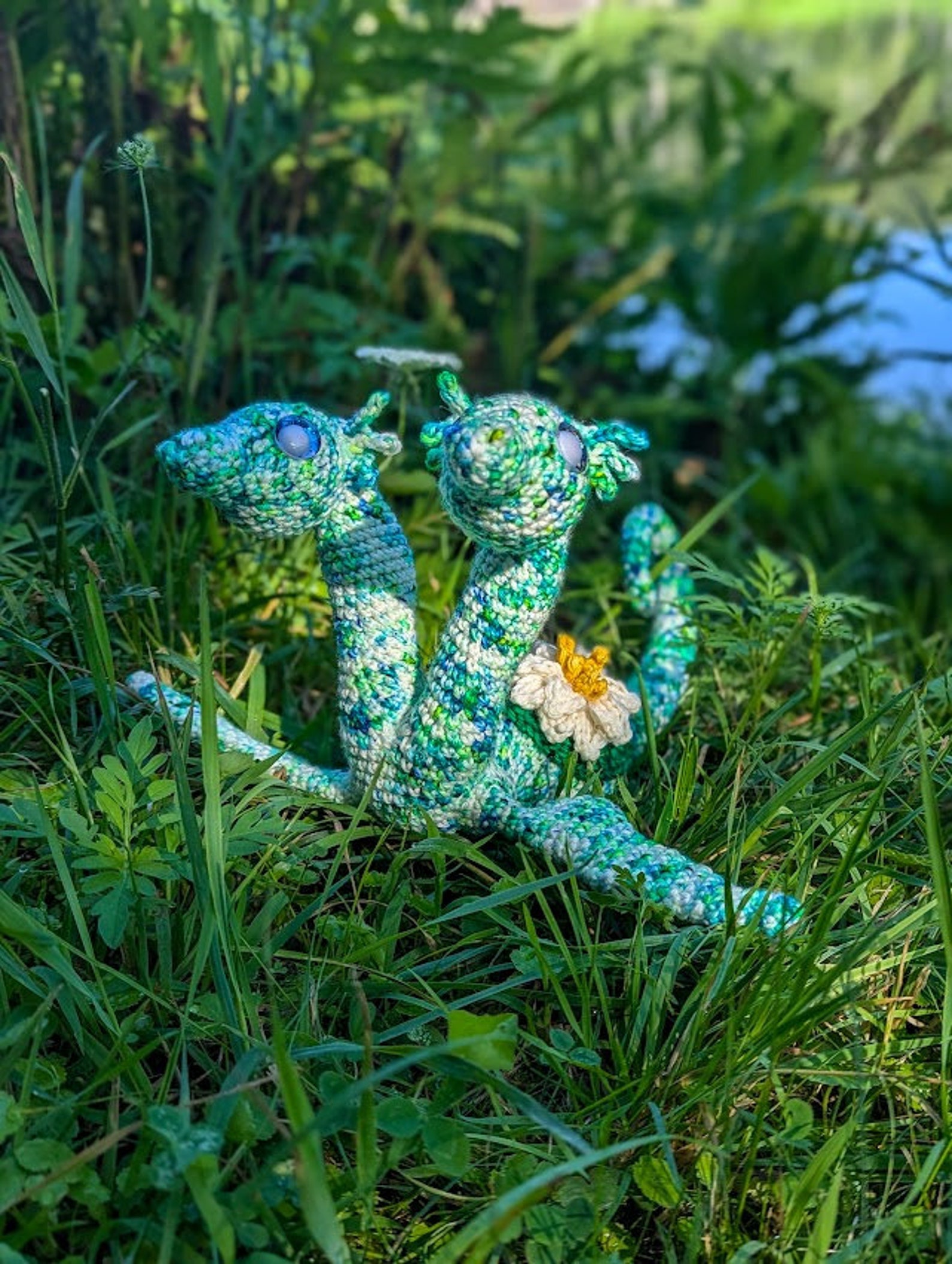 Water Dragon Crochet Amigurumi Digital Pattern, Dragon Crochet Pattern ...