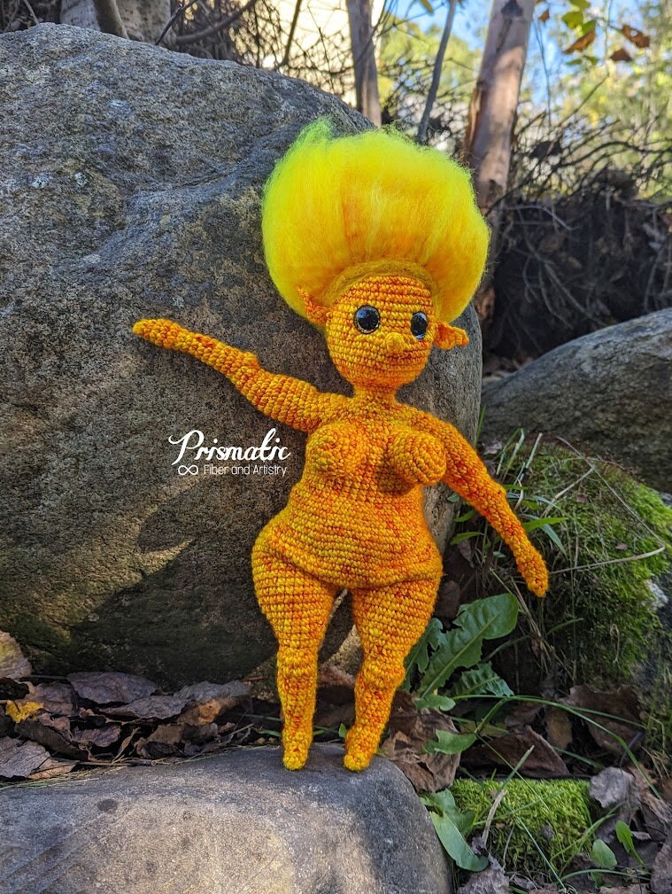 Elemental Fire Sprite Amigurumi Crochet Pattern, Body and Disability ...