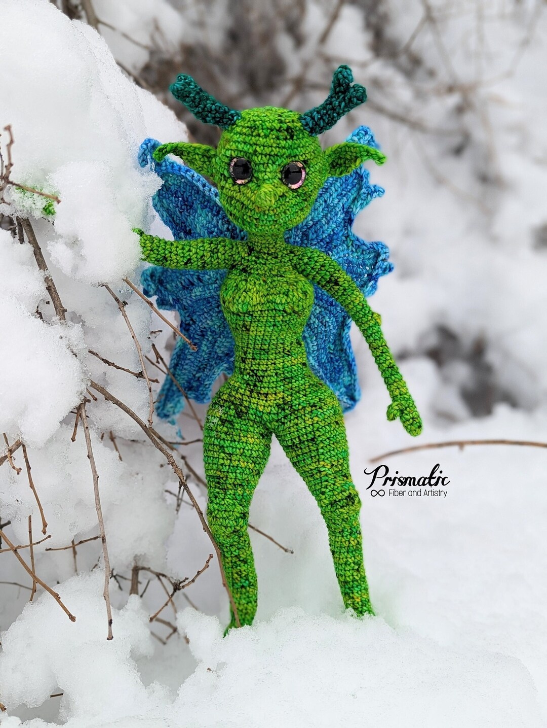 Curvy Faerie Crochet Amigurumi Digital Pattern, Crochet Fairy, Fantasy ...
