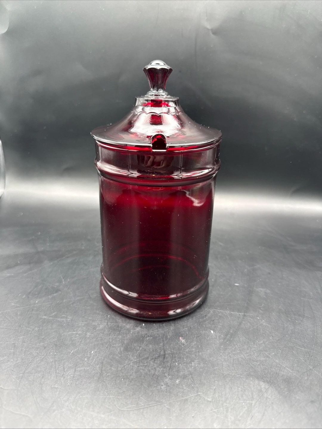 Antique Ruby Red Glass Pickle Caster - Etsy