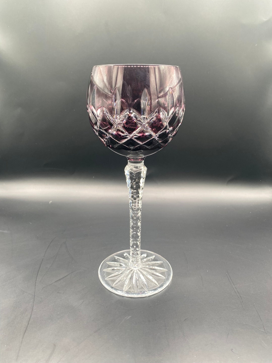 Ajka Arabella Cut Crystal Wine Glass - 8 3/8" - Etsy