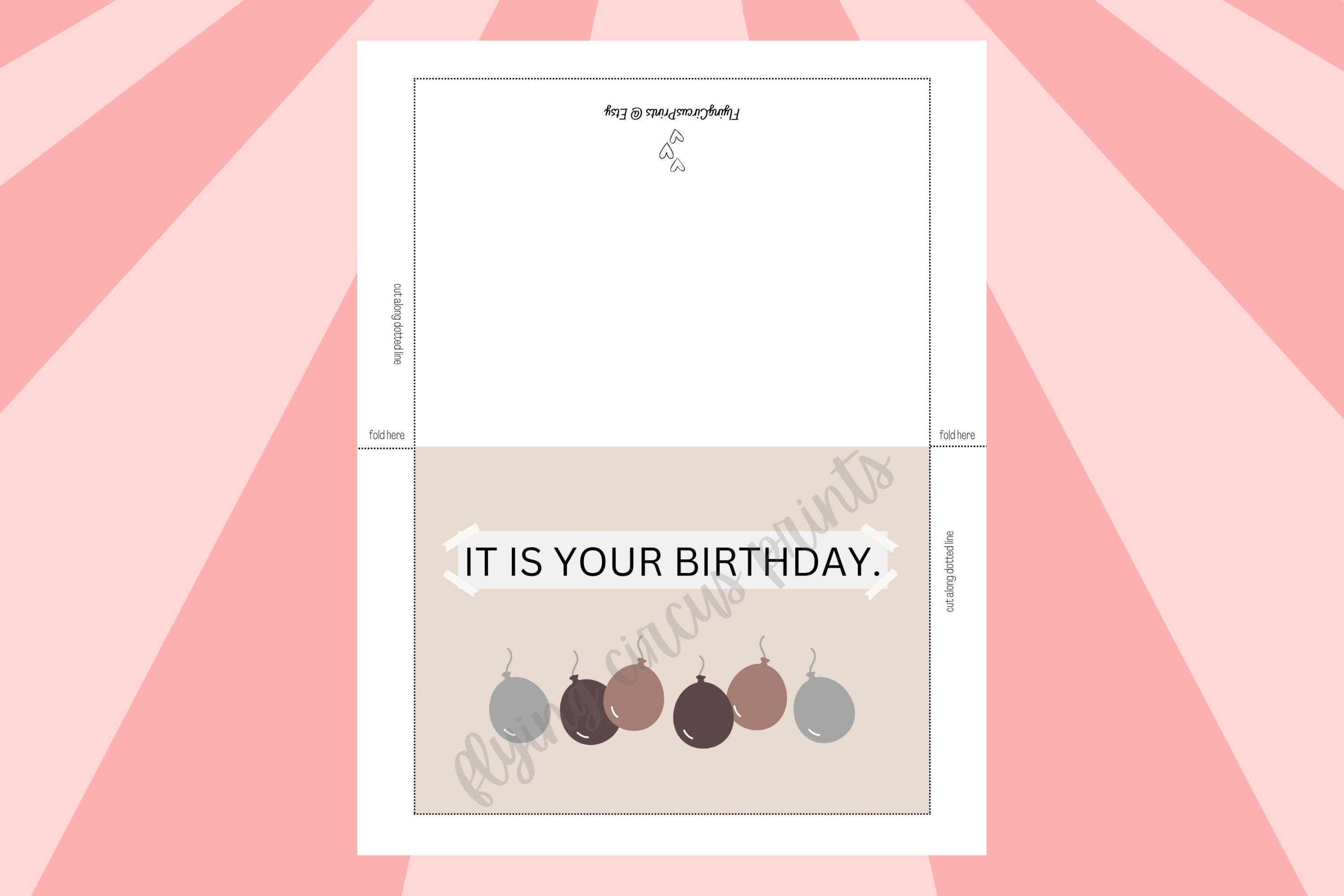Digital the Office Birthday Card, Print at Home, 7x5 Digital Print ...