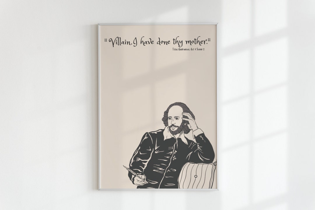 Shakespearean Insult Print 11 Designs and 5 Sizes Available - Etsy