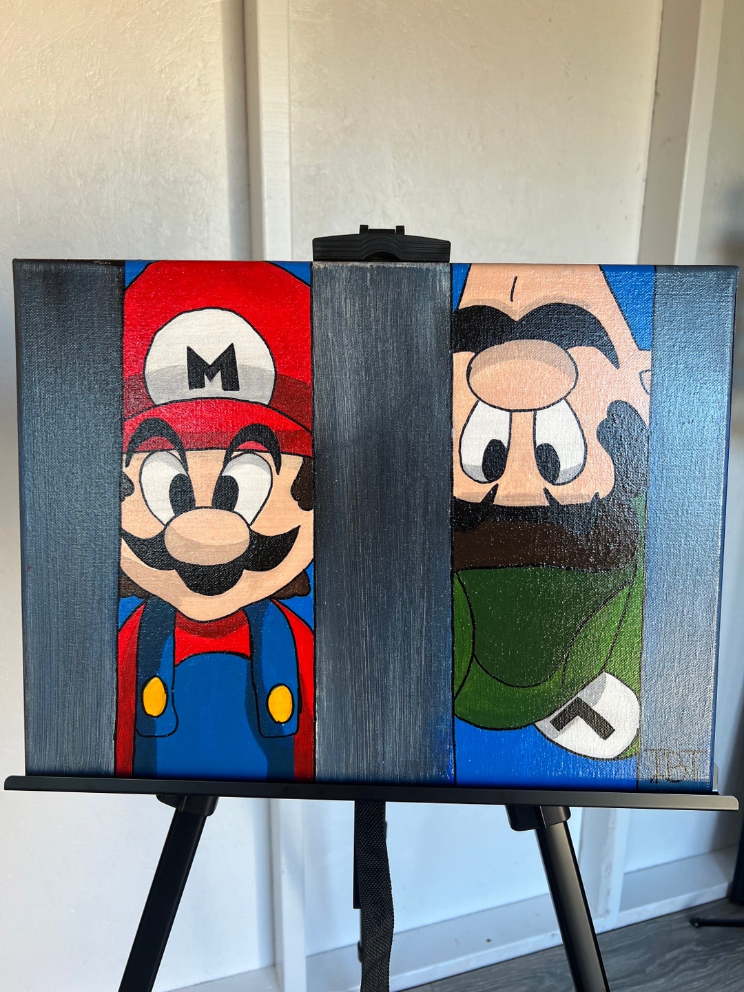Mario and Luigi Acrylic Painting - Etsy
